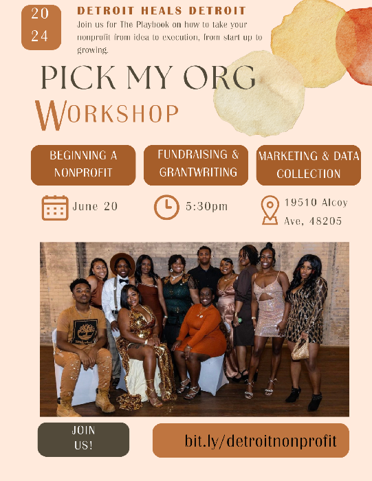 Pick my Org Nonprofit Startup Workshop :: Detroit-Heals-Detroit